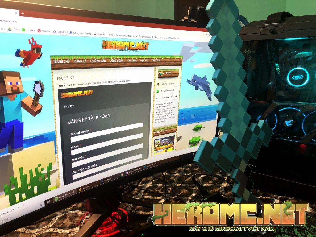Hướng Dẫn Tạo ACC Minecraft HeroMC - HeroMC.NET