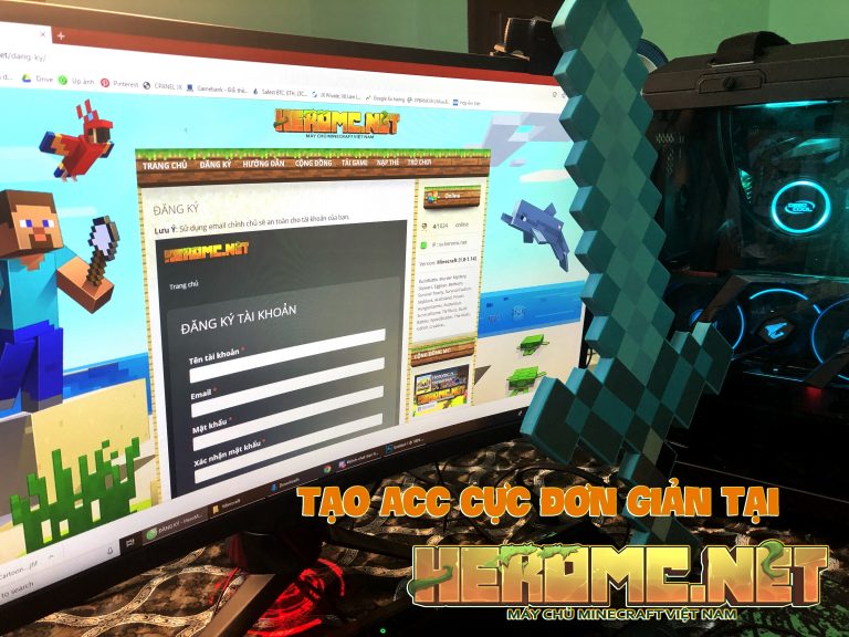 Hướng Dẫn Tạo ACC Minecraft HeroMC - HeroMC.NET