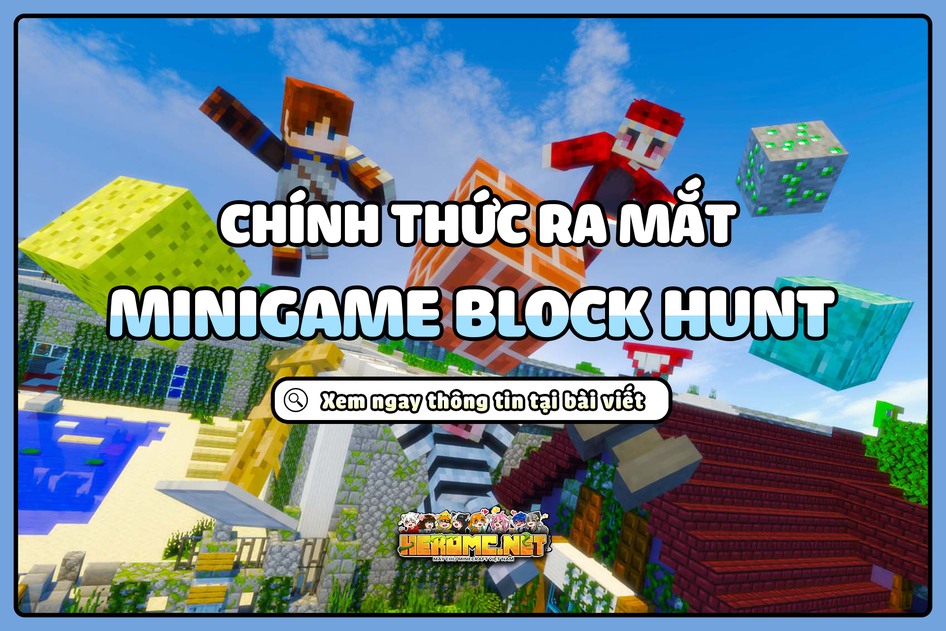 CHÍNH THỨC RA MẮT MINIGAME BLOCK HUNT [BETA] - HeroMC.NET